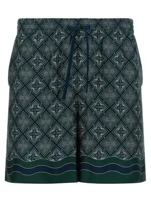 Casablanca Radiating Monogram' Shorts - Multicolor