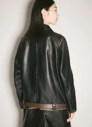 Prada Leather Blouson Jacket