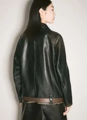 Prada Leather Blouson Jacket