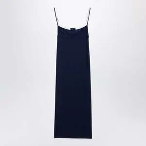 Miu Miu Midi Dress In Stretch Jersey - Blue
