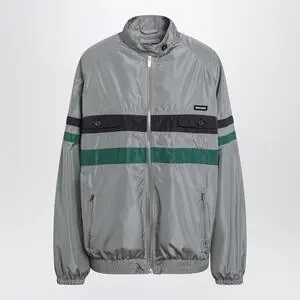 Miu Miu MIU MIU Tech Silk Blouson Gray