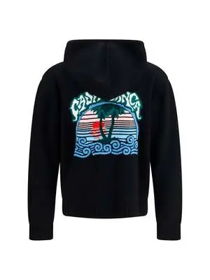 Casablanca Palm Tree Zip Up Hoodie