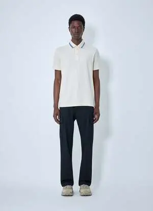 Moncler Polo Shirt With Contrast Collar