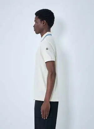 Moncler Polo Shirt With Contrast Collar
