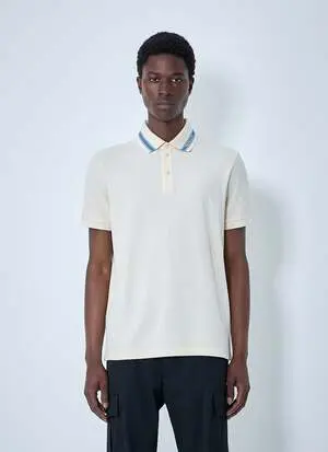 Moncler Polo Shirt With Contrast Collar