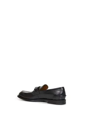 Gucci Black Leather Loafers With Horsebit