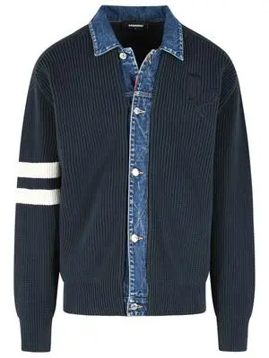 Dsquared2 Cotton Blend Sweater - Blue