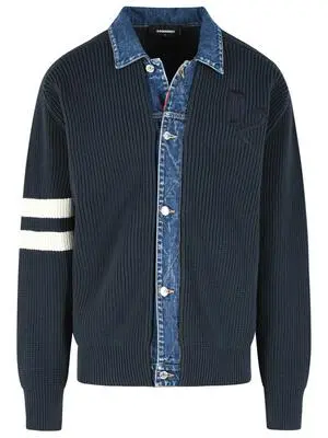 Dsquared2 Cotton Blend Sweater - Blue
