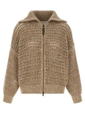 Brunello Cucinelli Dazzling Cardigan - Cream