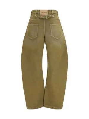 Attico Wide-leg Jeans - Brown
