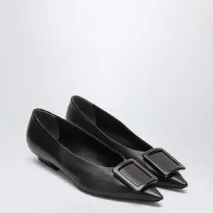ROGER VIVIER Gommettine Ballerina In Leather - Black