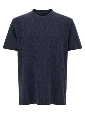 Fendi Ff' Piquet T-shirt - Blue