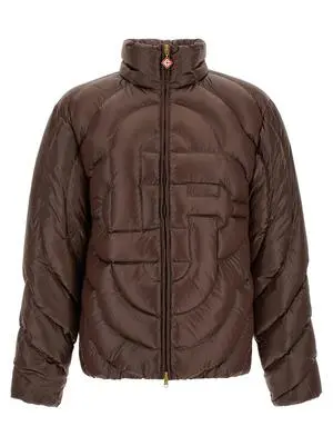Casablanca Monogram Quilting Down Jacket - Brown