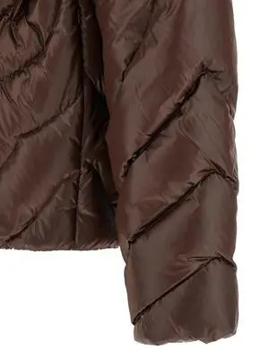 Casablanca Monogram Quilting Down Jacket - Brown