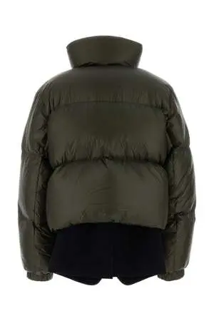 Sacai Olive Nylon Down Jacket