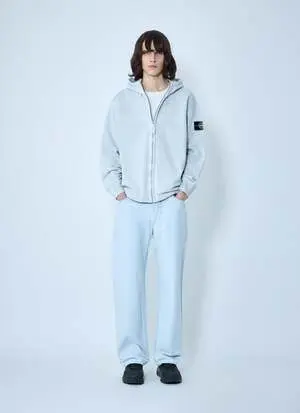 Stone Island Wide-leg Denim Jeans - Blue