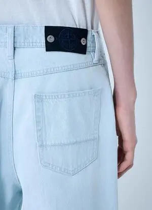 Stone Island Wide-leg Denim Jeans - Blue