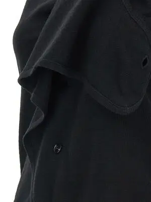 LEMAIRE Draped Panel Vest - Black
