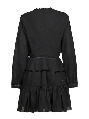 Isabel Marant Étoile Damya Gauze And Lace Mini Dress - Multicolor