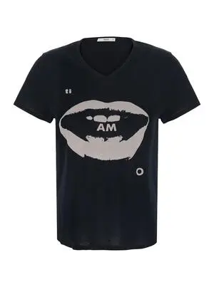 Fendi Ti Amo Cotton T-shirt - Black