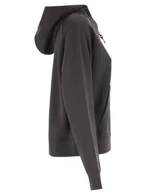 Max Mara Hooded Zip-up Jersey Sweatshirt - Multicolor
