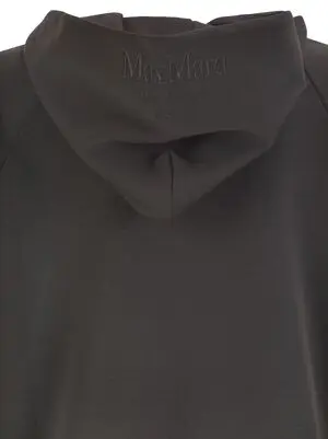 Max Mara Hooded Zip-up Jersey Sweatshirt - Multicolor