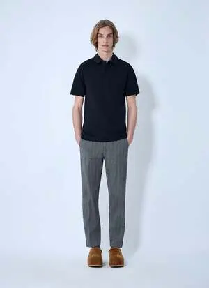 Dries Van Noten Penwick Herringbone Wool Trousers