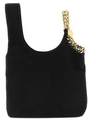 Stella McCartney Falabella Suede Wristlet Handbag - Black