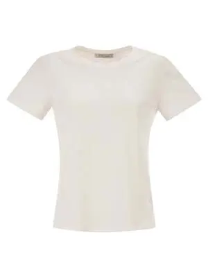 Max Mara Smmsegale Cotton And Modal Jersey T-shirt - White