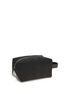 Fendi Striped Beauty Case - Cream