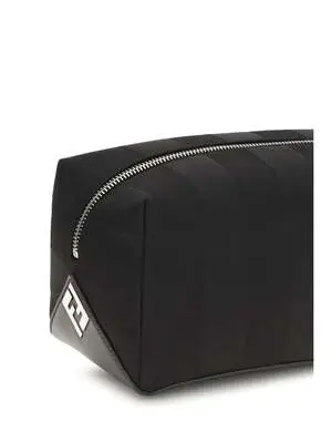 Fendi Striped Beauty Case - Cream