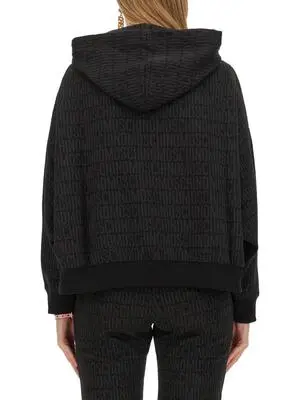 Moschino Sweatshirt With All Over Logo