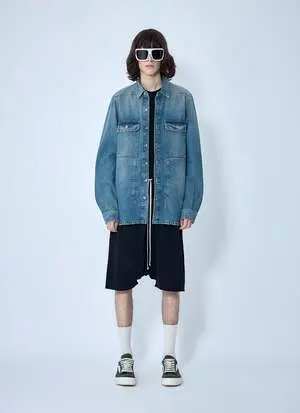 Rick Owens Denim Overshirt Jacket