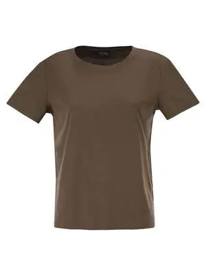Max Mara Smmsegale Cotton And Modal Jersey T-shirt - Brown