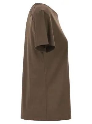 Max Mara Smmsegale Cotton And Modal Jersey T-shirt - Brown