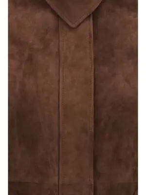 Alaïa Peplum Jacket In Suede Goatskin