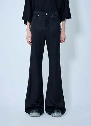 Rick Owens Flared Trousers - Black
