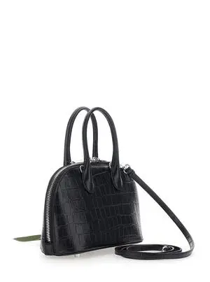 SELF-PORTRAIT Mini Croc Leather Toast Bag - Multicolor