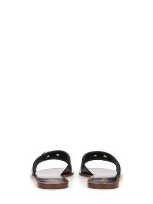 Dolce & Gabbana Leather Slide Sandal