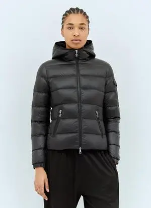 Moncler Gles Hooded Short Down Jacket - Black