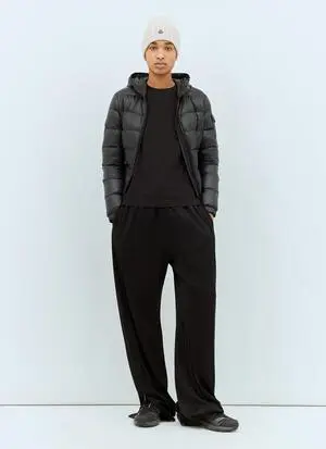 Moncler Gles Hooded Short Down Jacket - Black