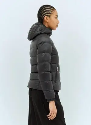 Moncler Gles Hooded Short Down Jacket - Black