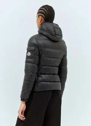 Moncler Gles Hooded Short Down Jacket - Black