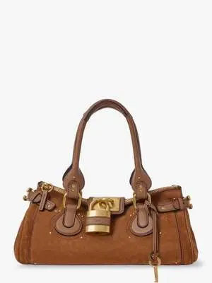 Chloé Paddington Suede Shoulder Bag - Multicolor