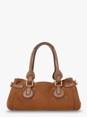 Chloé Paddington Suede Shoulder Bag - Multicolor