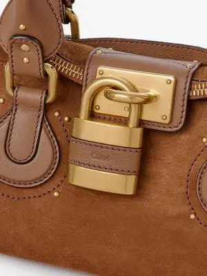 Chloé Paddington Suede Shoulder Bag - Multicolor