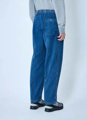 Stone Island Elasticated Denim Cargo Trousers