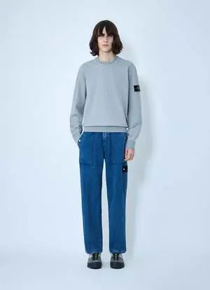 Stone Island Elasticated Denim Cargo Trousers