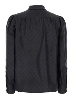 Gucci Original Gg On Twill Print Shirt - Multicolor
