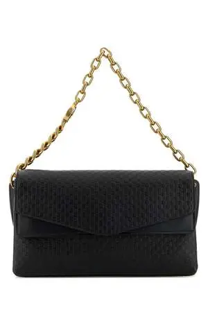 Gucci Leather Large Shoulder Bag - Black